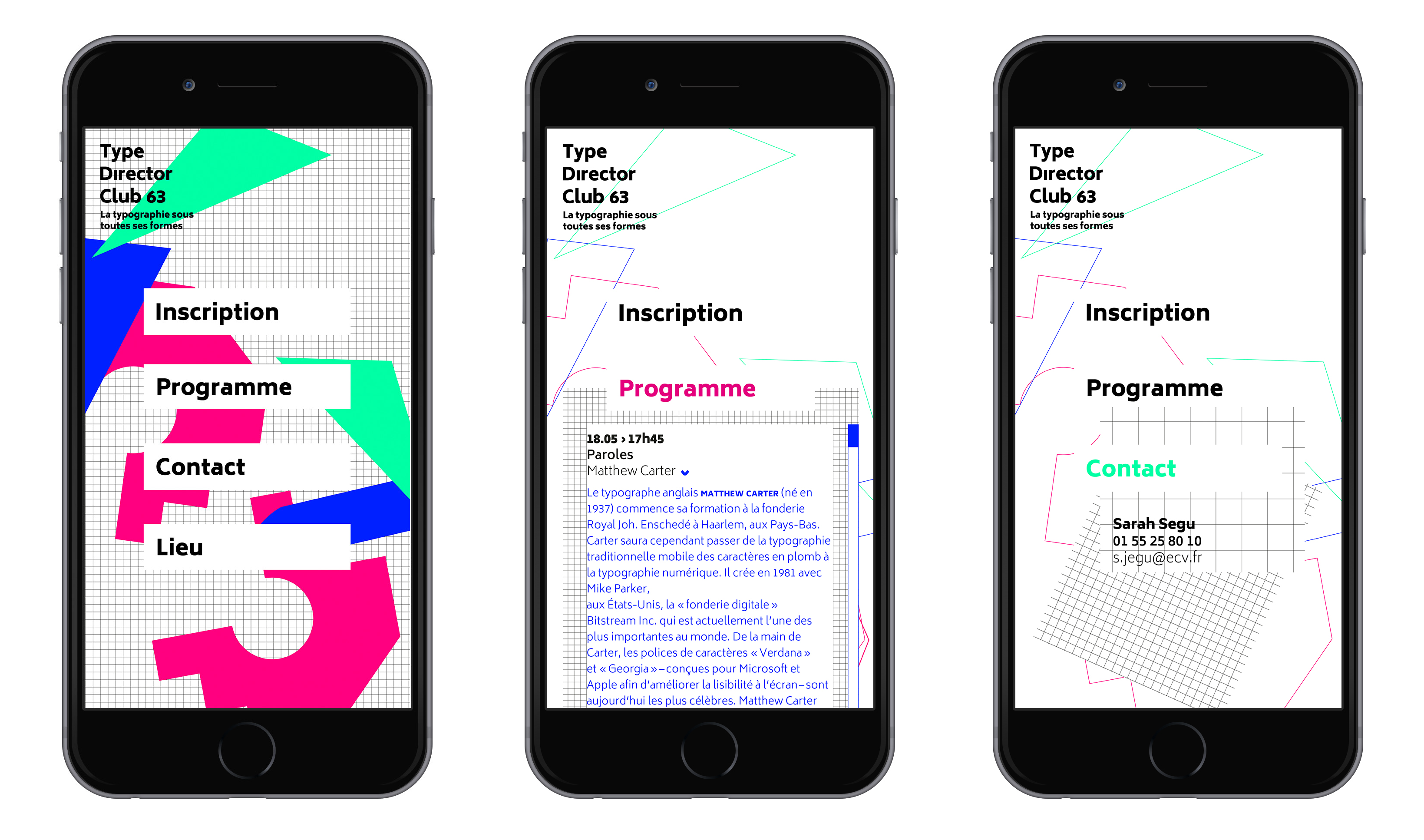 Projet étudiants de création de l'identité visuelle du TDC 63